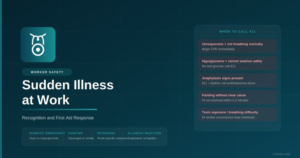 Sudden Illness at Work: Recognition and First Aid Response - Velocity Safe