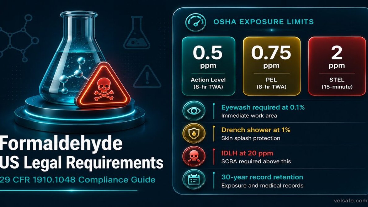 Formaldehyde in the Workplace: US Legal Requirements - Velocity Safe